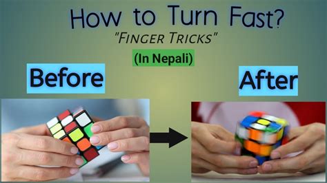 How To Turn Fast In Cubing Use Of Finger Tricks In Nepali Youtube