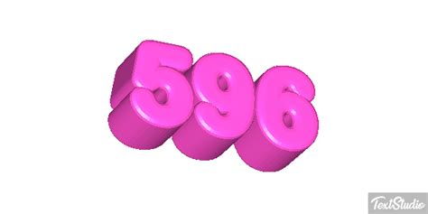 596 Number Animated  Logo Designs