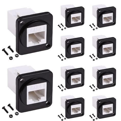 Buy Penglin Rj45 Coupler Cat 6 Shielded Ethernet Connector D Type Module Panel Female To Female