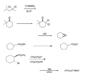 Solved Provide The Necessary Reactant Reagent Reaction