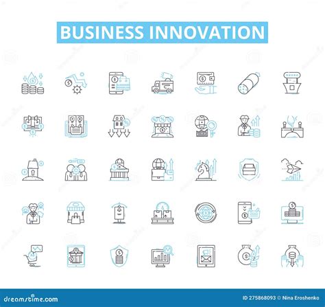 Business Innovation Linear Icons Set Disruption Creativity Transformation Adaptation