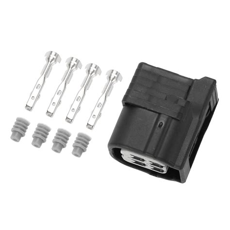 Unique Bargains 4 Pin Oxygen Sensor Connector Plug Waterproof Female Wire Terminal Connector For