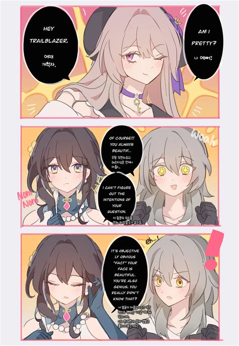 Trailblazer Stelle Ruan Mei And Herta Honkai And 1 More Drawn By