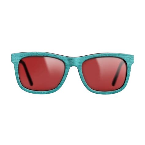 Turquoise Front Blackwalnut Temples The Hero Square 2220 Chrom