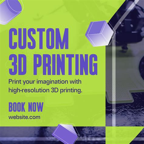 Custom 3d Printing Instagram Post Brandcrowd Instagram Post Maker