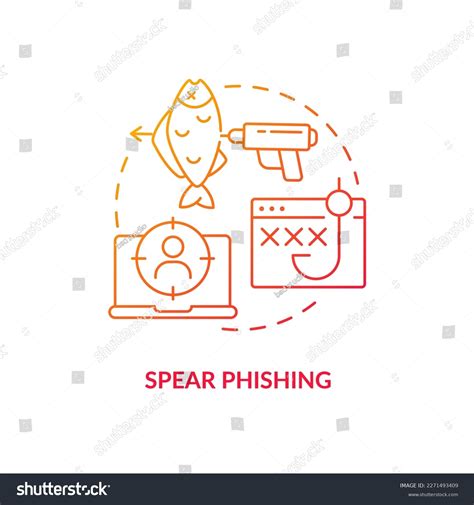 Spear Phishing Red Gradient Concept Icon Stock Vector Royalty Free 2271493409 Shutterstock
