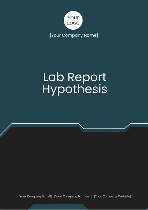 Free Lab Report Hypothesis Template To Edit Online