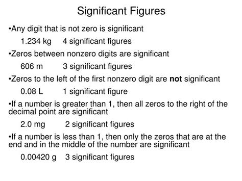 Ppt Significant Figures Powerpoint Presentation Free Download Id