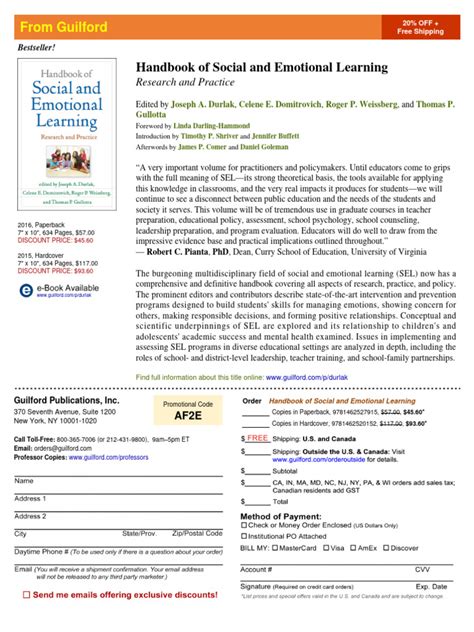 handbook of social and emotional learning pdf