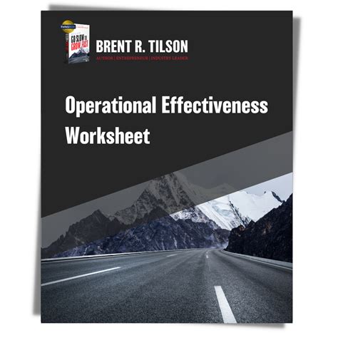 Operational Effectiveness Worksheet Tilson