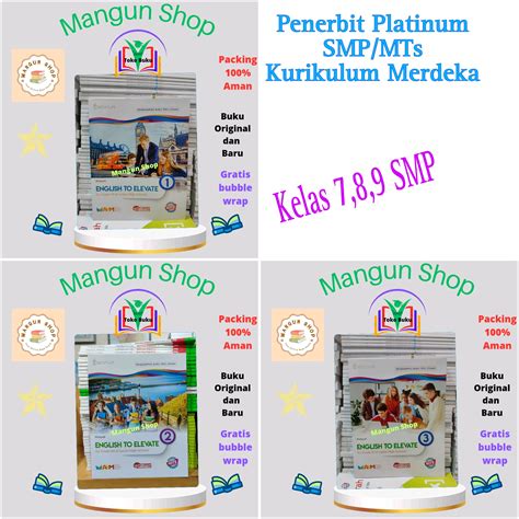Jual Buku English To Elevate Kelas 7 8 9 Smp Kurikulum Merdeka Platinum Di Seller Mangun Shop