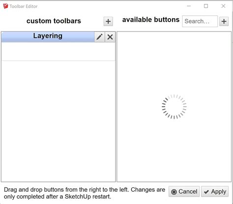 Toolbar Editor Problem Extensions SketchUp Community