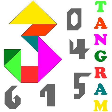 gra tangram nauka liczb od 0 9 pdf do druku pierwsza nauka