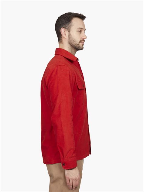 Moleskin Overshirt Rust Orange