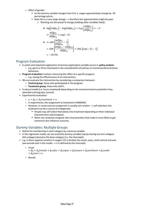 Econ2206 Notes Econ2206 Introductory Econometrics Unsw Thinkswap