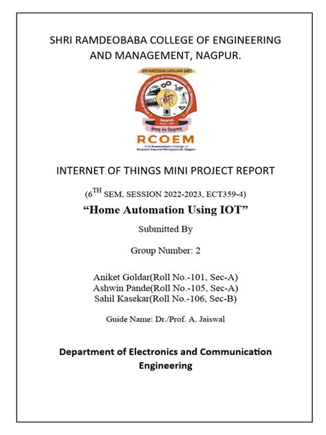 Smart Socket Report Pdf Internet Of Things Home Automation