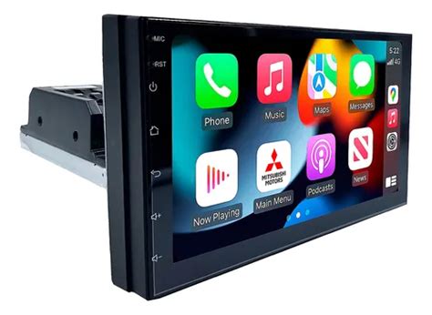 Central Multimídia 1 Din 7 Polegadas Android Gps 2gb Carplay Cor Preto Mercadolivre