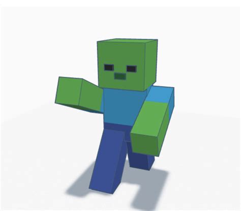 Stl File Zombie Minecraft Zombie 🧟・3d Printing Model To Download・cults