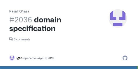 Domain Specification · Issue 2036 · Rasahq Rasa · Github