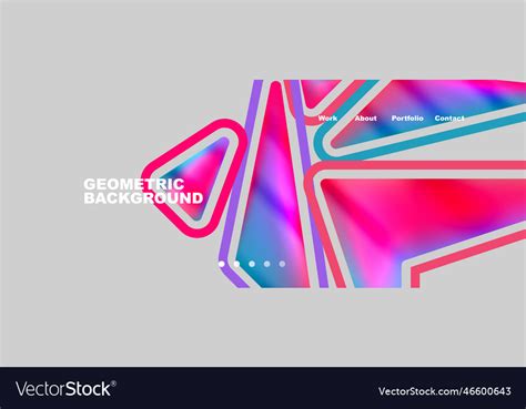 bright colorful triangular shapes abstract vector image