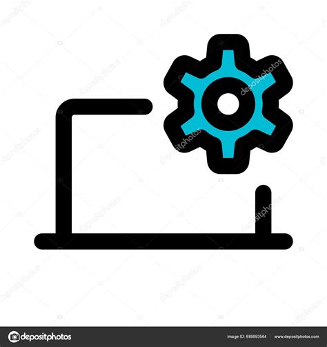 Modifying System Settings Laptop Stock Vector By ©get4net 689893564