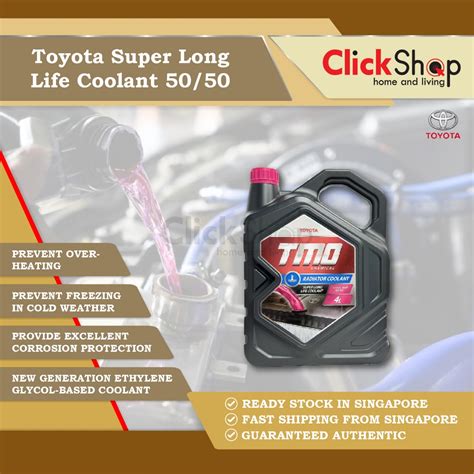 Toyota Tmo Super Long Life Coolant 4l Radiator Coolant Premix 50 50 Shopee Singapore