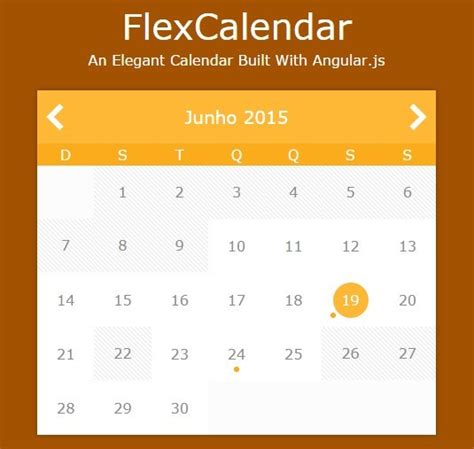 Creating A Flexible Calendar With Angularjs Flexcalendar Angular Script