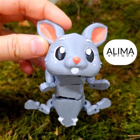 3d Printable Easter Bunny Articulated Flexi By Alima Unique Designs