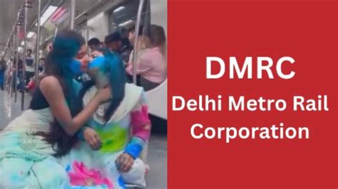 Holi Delhi Metro Viral Hot Girl Romance Video May Be Deepfake Technology Delhi Metro Rail
