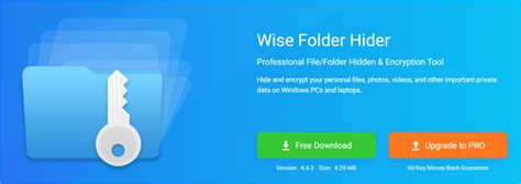 Free Hide Personal Files On The USB Drive With Wise Folder Hider WiseCleaner