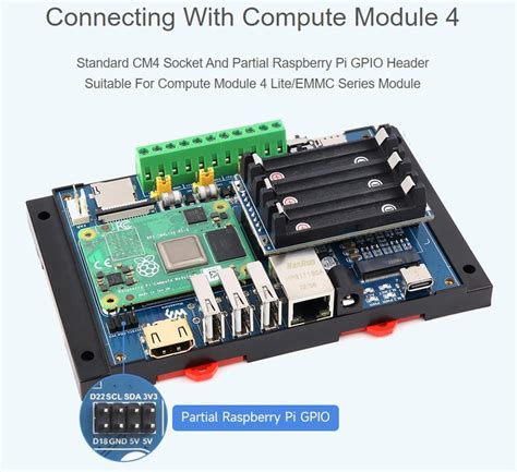 Waveshare Industrial IoT 5G 4G LoRa Wireless Expansion Board With UPS Module For Raspberry Pi