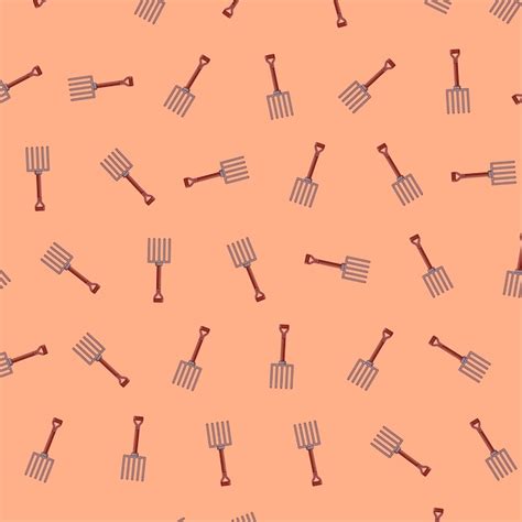 Premium Vector A Cartoon Vector Icon Illustration Of Fork Pattern Depicting Agricultures Tools