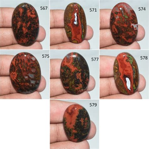 Beautiful Looking Moroccan Seam Agate Cabochon Seam Agate High Quality