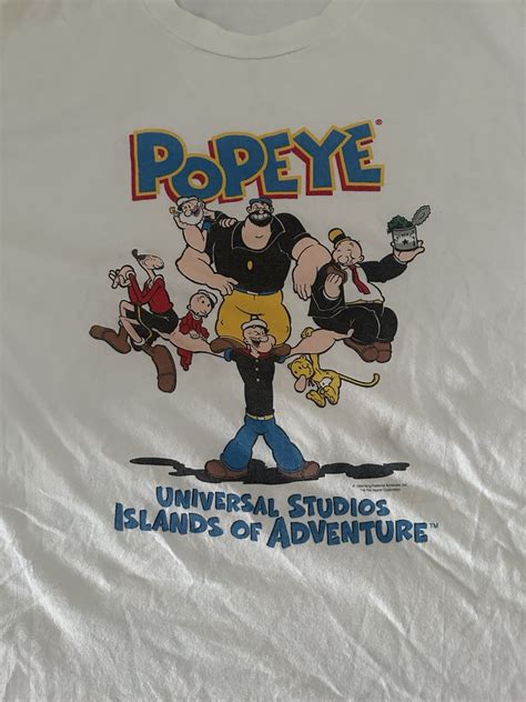 1999 Vintage Popeye Shirt Large Gem