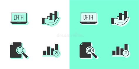 Set Financial Growth Data Analysis Document With Graph Chart And Pie