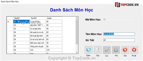 Source code phần mềm quản lý điểm sinh viên