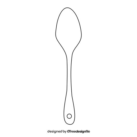 Spoon Clip Art Black And White File Spoon Clip Art  Wikimedia