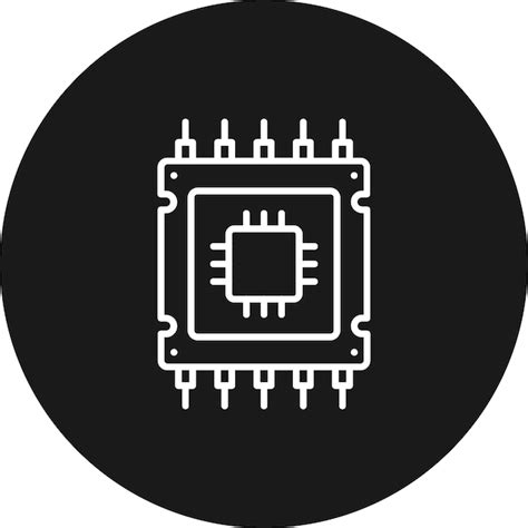 Premium Vector Microprocessor Vector Icon Can Be Used For Computer