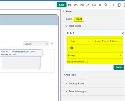 Forms 11 New Designer Hide Submit Button Laserfiche Answers