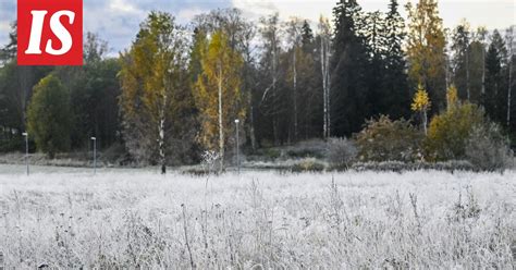 Sää Yöpakkasten Aika On Hetkeksi Ohi Ilta Sanomat
