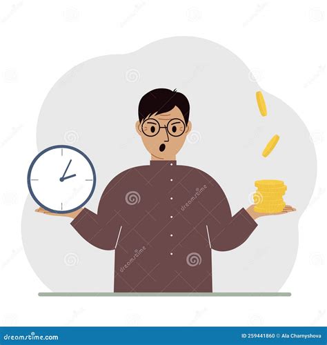 A Man Makes A Decision Or Chooses Between Two Options Or Alternatives