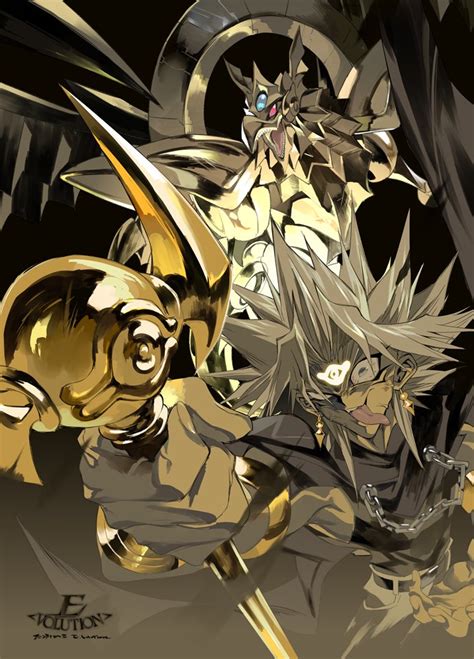 Yami Marik And The Winged Dragon Of Ra Yu Gi Oh And 1 More Drawn By
