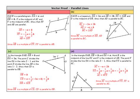Vector Proof With Parallel Lines Practice Grid Answers Pdf