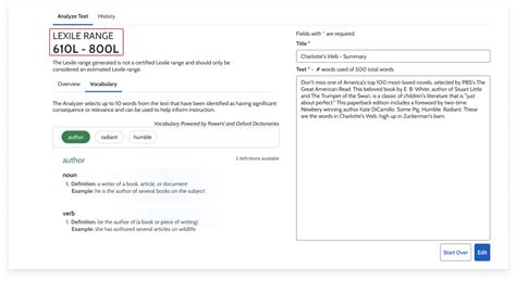 Text Analyzer User Guide Lexile And Quantile Hub