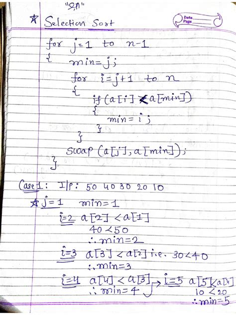 2 Selection Sort Analysis Pdf