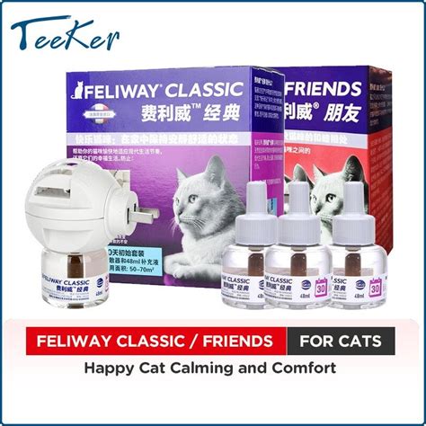 Feliway Classic Multicat Friends Calming Pheromone Diffuser For Cats 30 Day Starter Kit 48 Ml