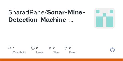 Github Sharadrane Sonar Mine Detection Machine Learning Project