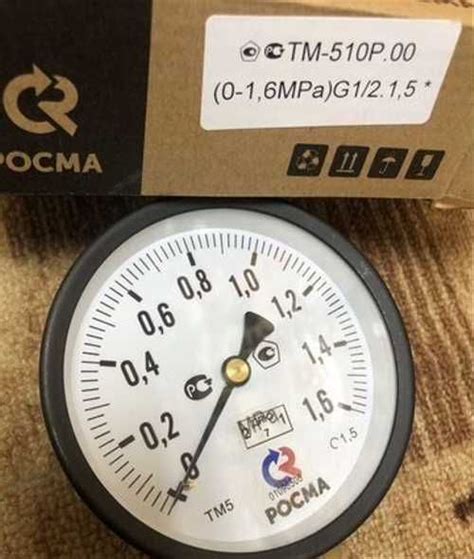 Манометр тм-510Р.00 радиальный Дк100мм 0-1,6 мпа | Festima.Ru ...