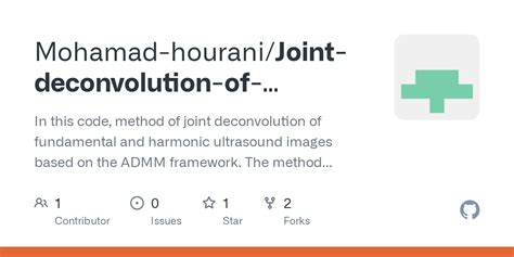 Github Mohamad Houranijoint Deconvolution Of Fundamental And