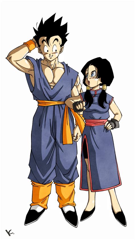 Son Gohan Chi Chi And Videl Dragon Ball And 1 More Drawn By Kakeru
